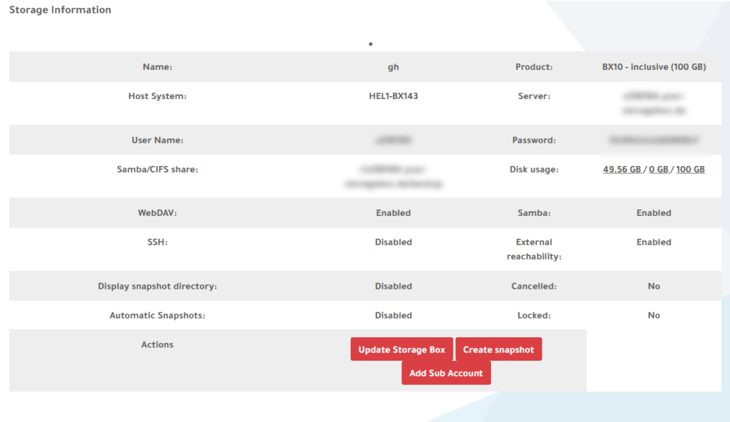 login the storage box from the customer area - حياة هوست